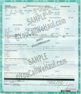 How to Transfer Iowa Title and instructions for filling out your title